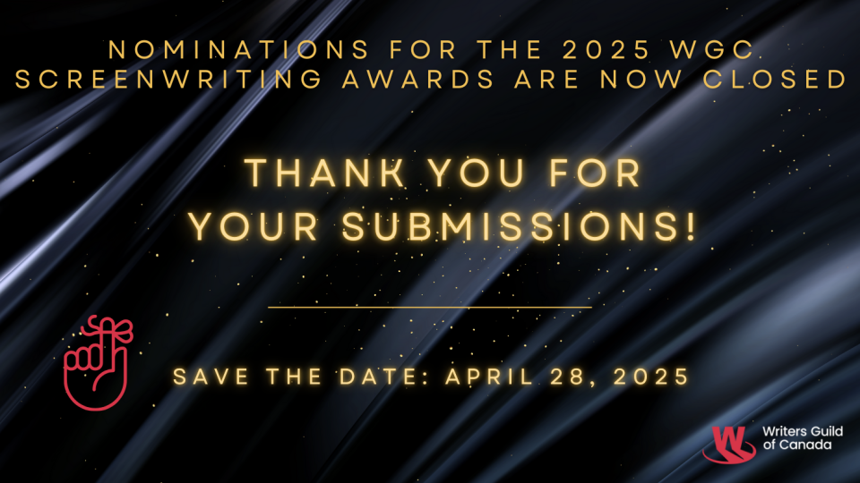 2025 Jim Burt Screenwriting Prize Nominations Closed | Writers Guild of Canada